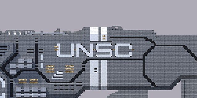 HALO - UNSC : Charon-class light frigate Minecraft Map