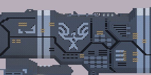 HALO - UNSC : Charon-class light frigate Minecraft Map