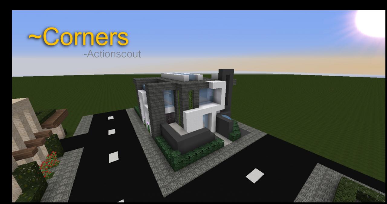 Modern House 1 - Corners Minecraft Map