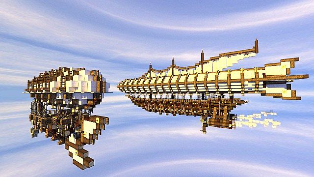 Two Steampunk Airships - DOWNLOAD LINK Minecraft Map