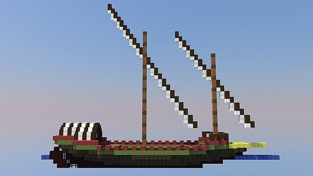 Medieval Large Galley Minecraft Map