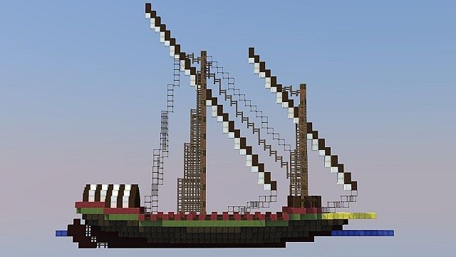 Medieval Large Galley Minecraft Map