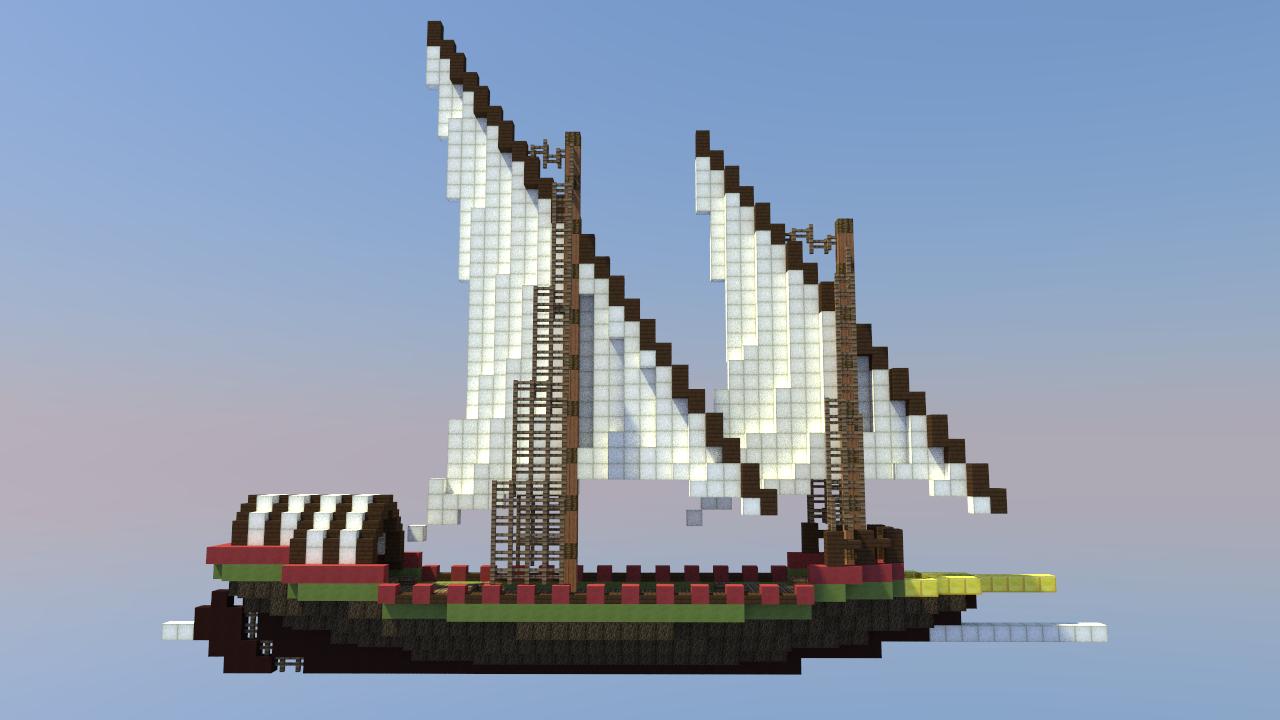 Medieval Large Galley Minecraft Map