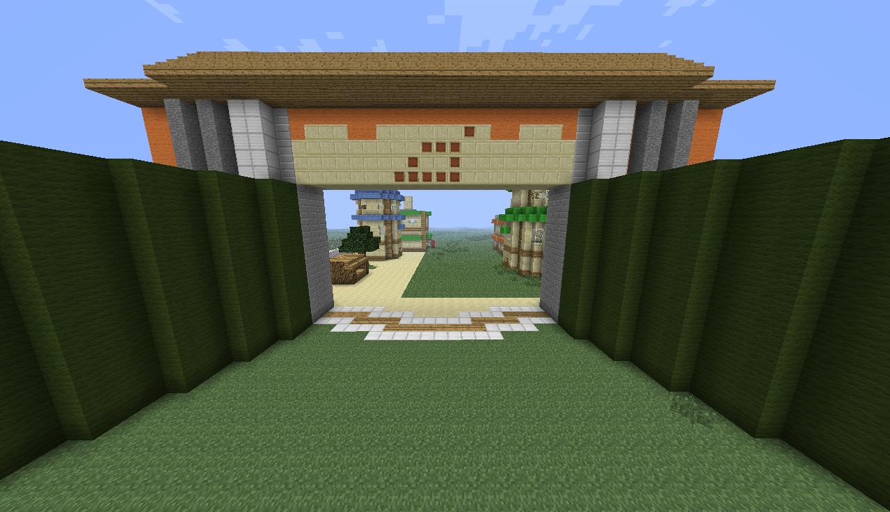 The Hidden Leaf Village (Konoha) in Minecraft Minecraft Map