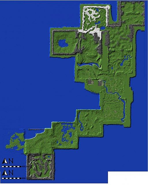 Dark age of Camelot Albion + Avalon Isle Minecraft Map