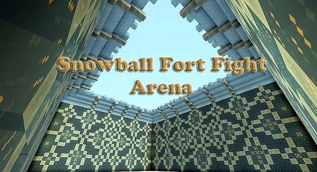Frozen Arena - Snowball Fort Fight Minecraft Map