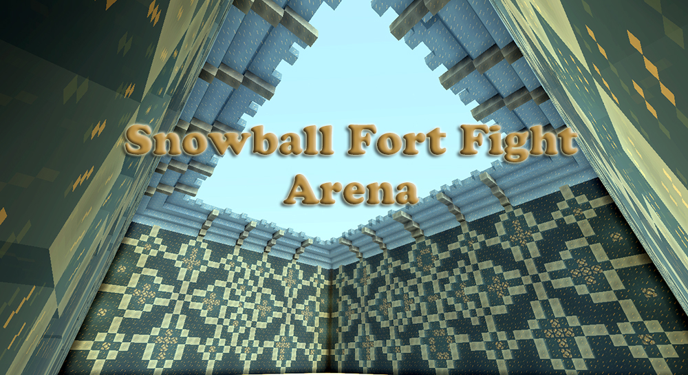 Frozen Arena - Snowball Fort Fight Minecraft Map