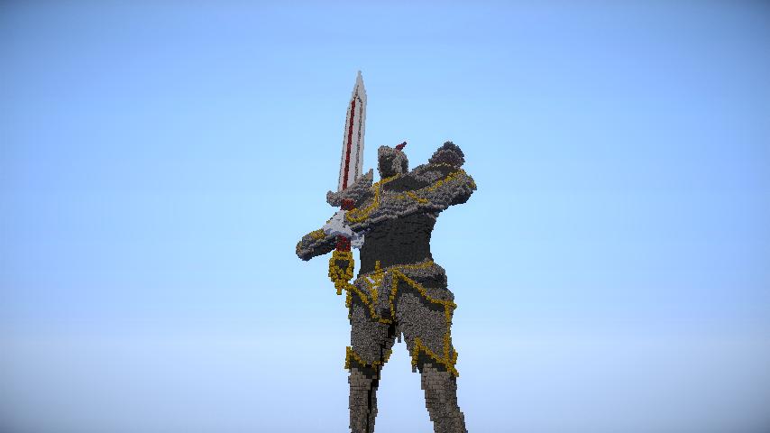 Knight sculpture Minecraft Project