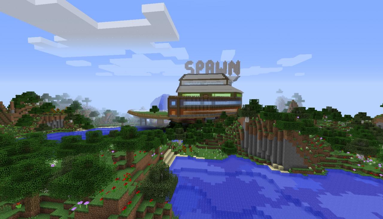 A Spawn Building for your servers Minecraft Map