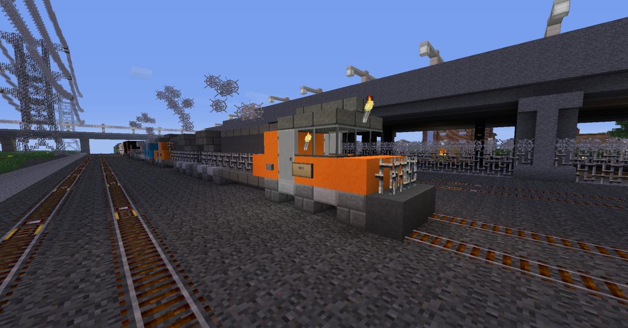 Trains in Greenfield Minecraft Map