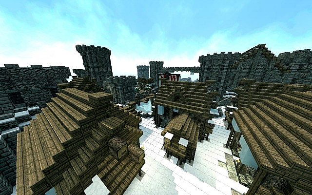 Snow Fortress (Conquest or Dokucraft recommended) Minecraft Map