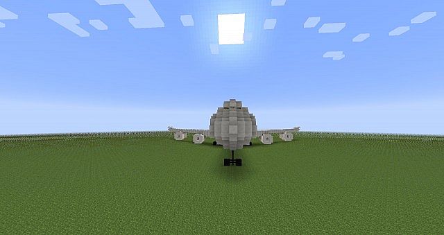 Boeing 747-100 Emirates 1:1 Minecraft Map