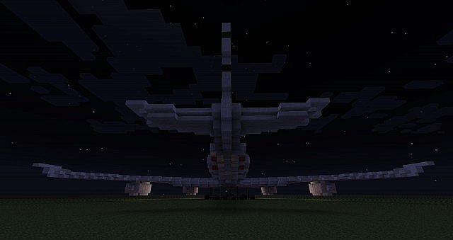 Boeing 747-100 Emirates 1:1 Minecraft Map