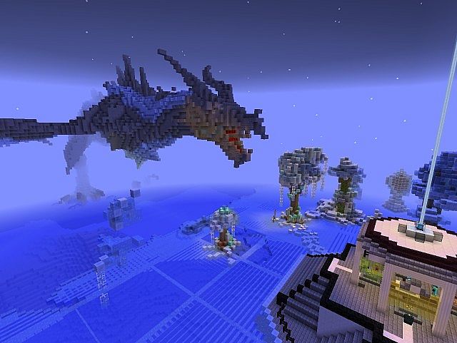 Ice Dragon: FuzzyCraft New Spawn Minecraft Map