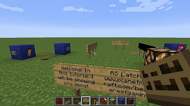 Redstone Tutorial: RS Latches Minecraft Map