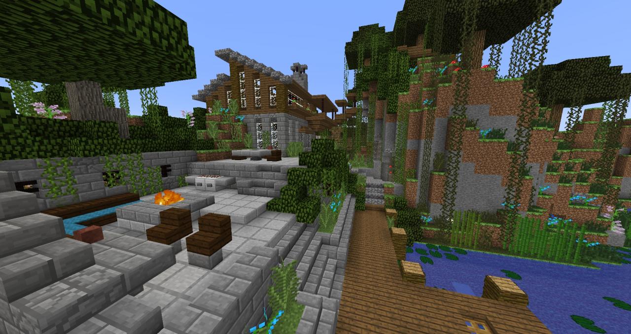 Small Lake House Vacation Home - Bayou Bonita Minecraft Map