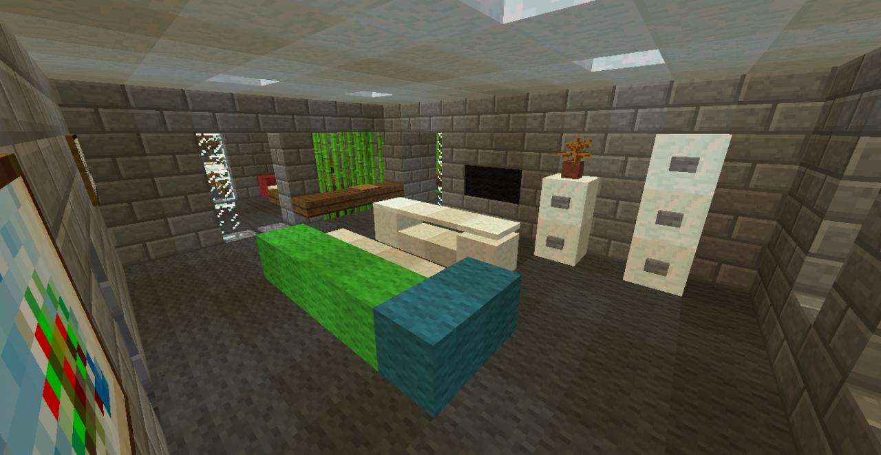 Modern Cave House Minecraft Map