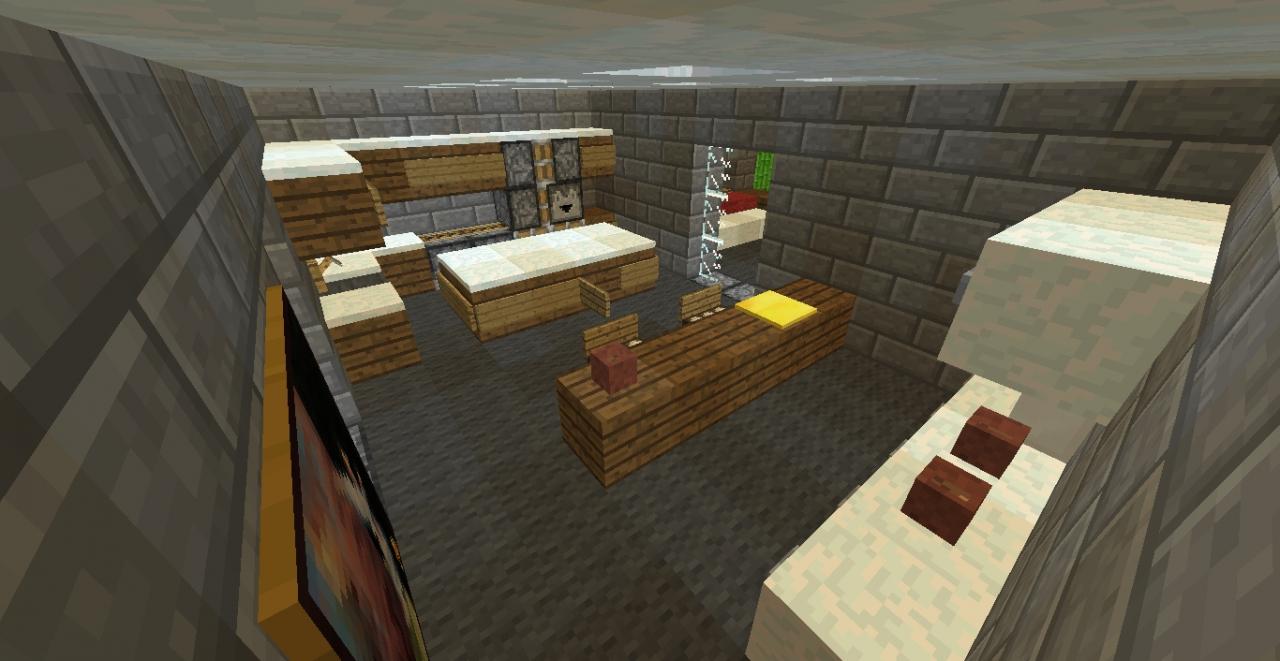 Modern Cave House Minecraft Map