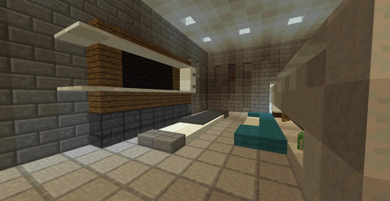 Modern Cave House Minecraft Map