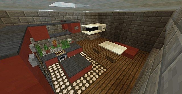 Modern Cave House Minecraft Map