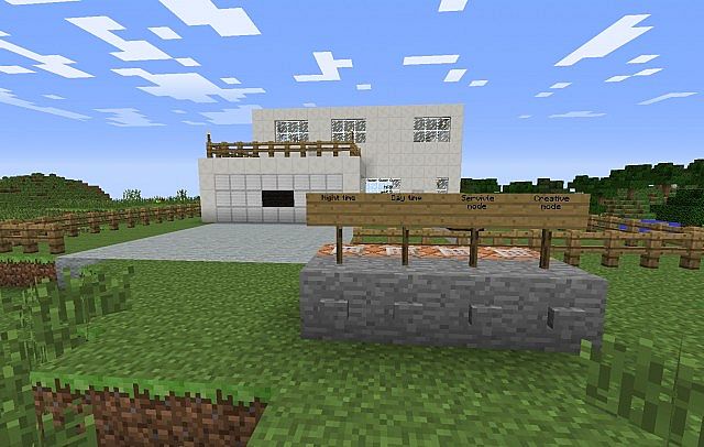A moden house Minecraft Map