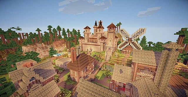 Dark Forest City - Medieval City Minecraft Map