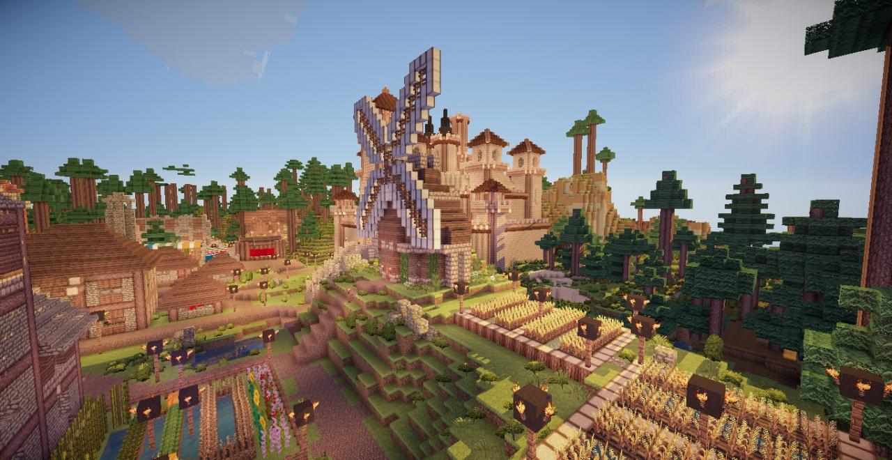 Dark Forest City - Medieval City Minecraft Map