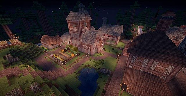 Dark Forest City - Medieval City Minecraft Map