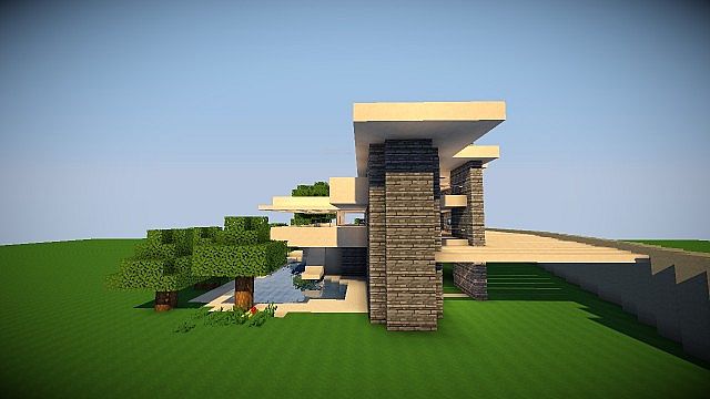 Falling Water Frank Lloyd Wright Minecraft