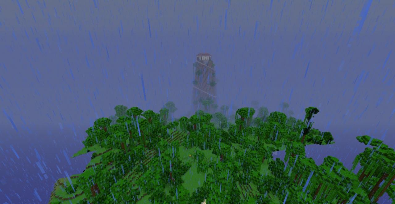 Jungle Mountain House Minecraft Map