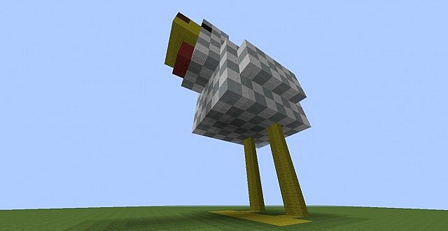 Giant Chicken 3D art Minecraft Map