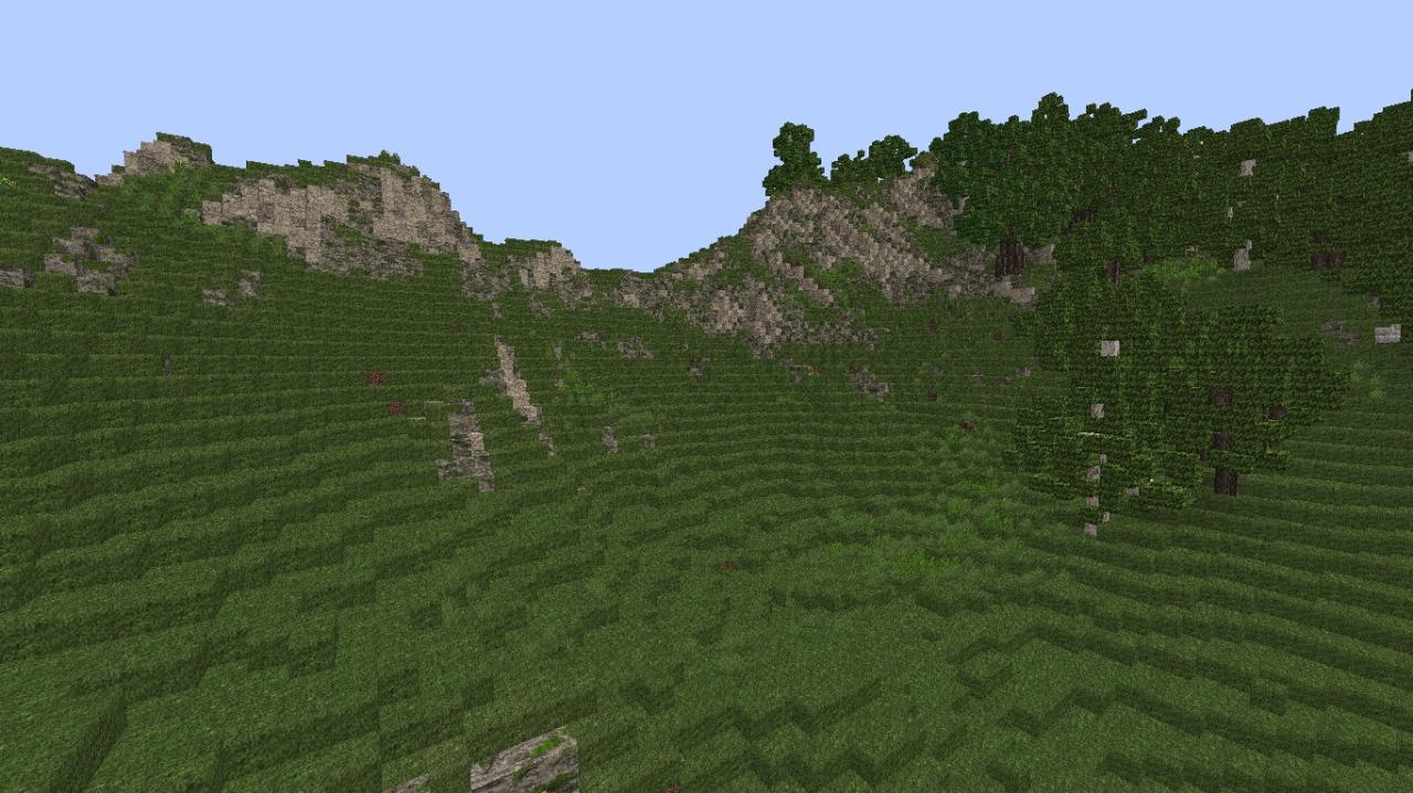 Realistic Water Valley Minecraft Map