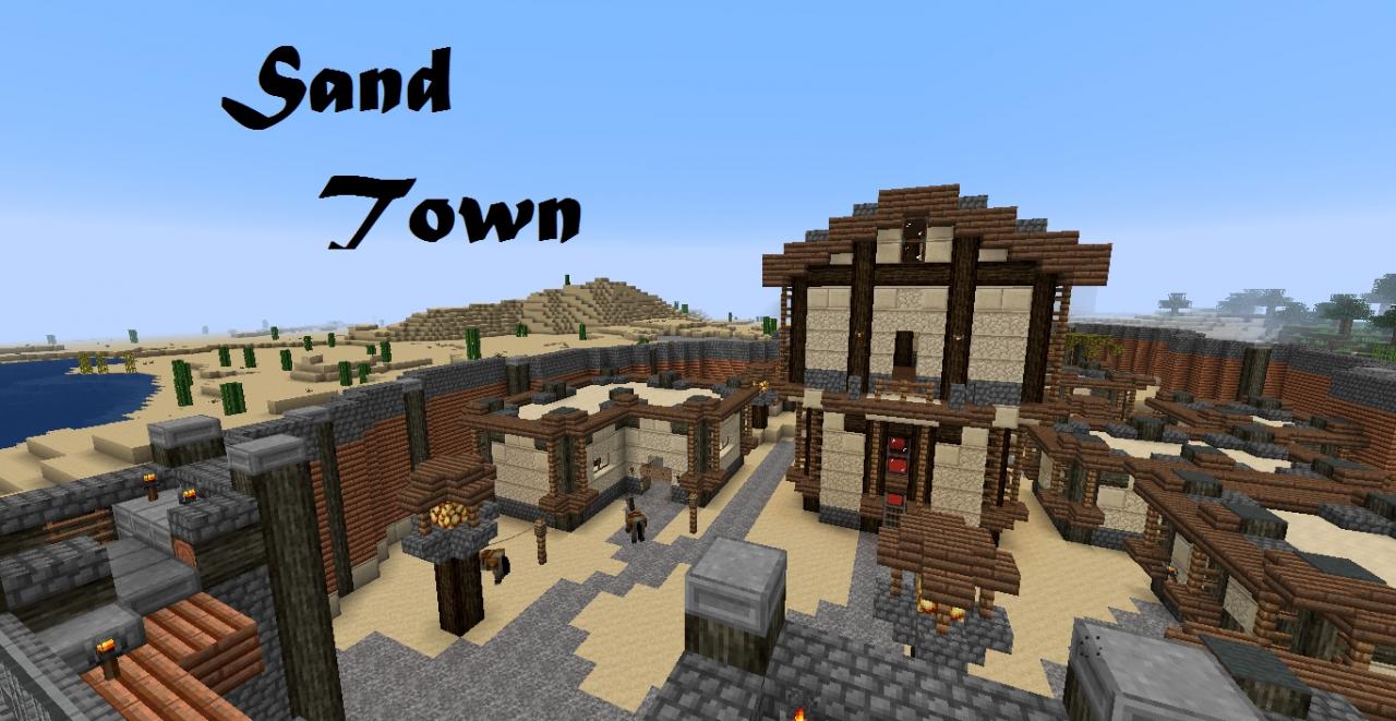 Sand Town (Project Series #3)(Now with Download)! Minecraft Map