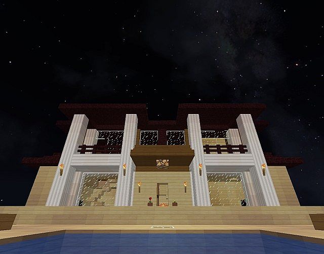 Modern Malibu House Minecraft Map