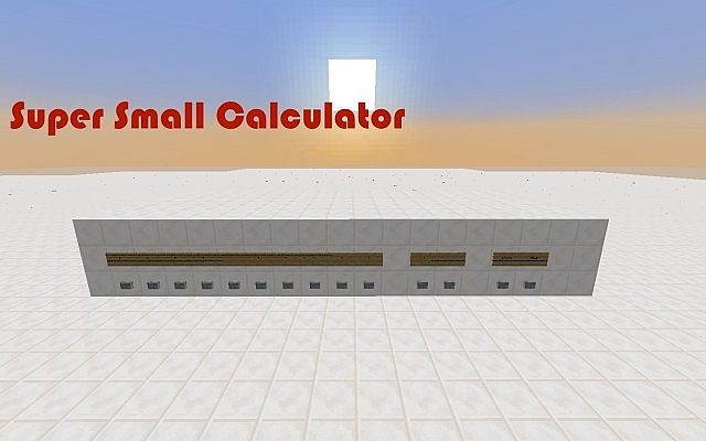Super Small Calculator Minecraft Map
