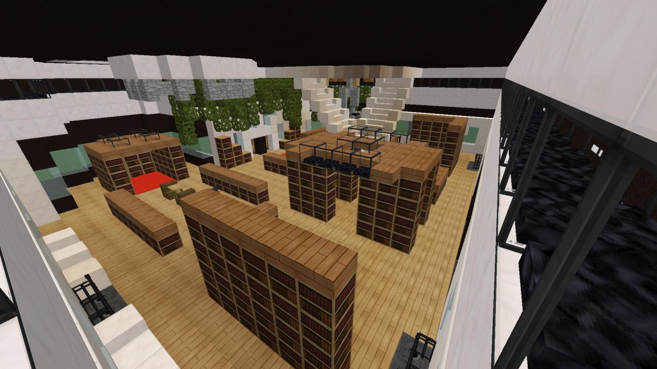 Modern library Minecraft Map
