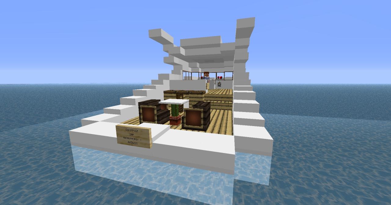 small yacht modern . Minecraft Map