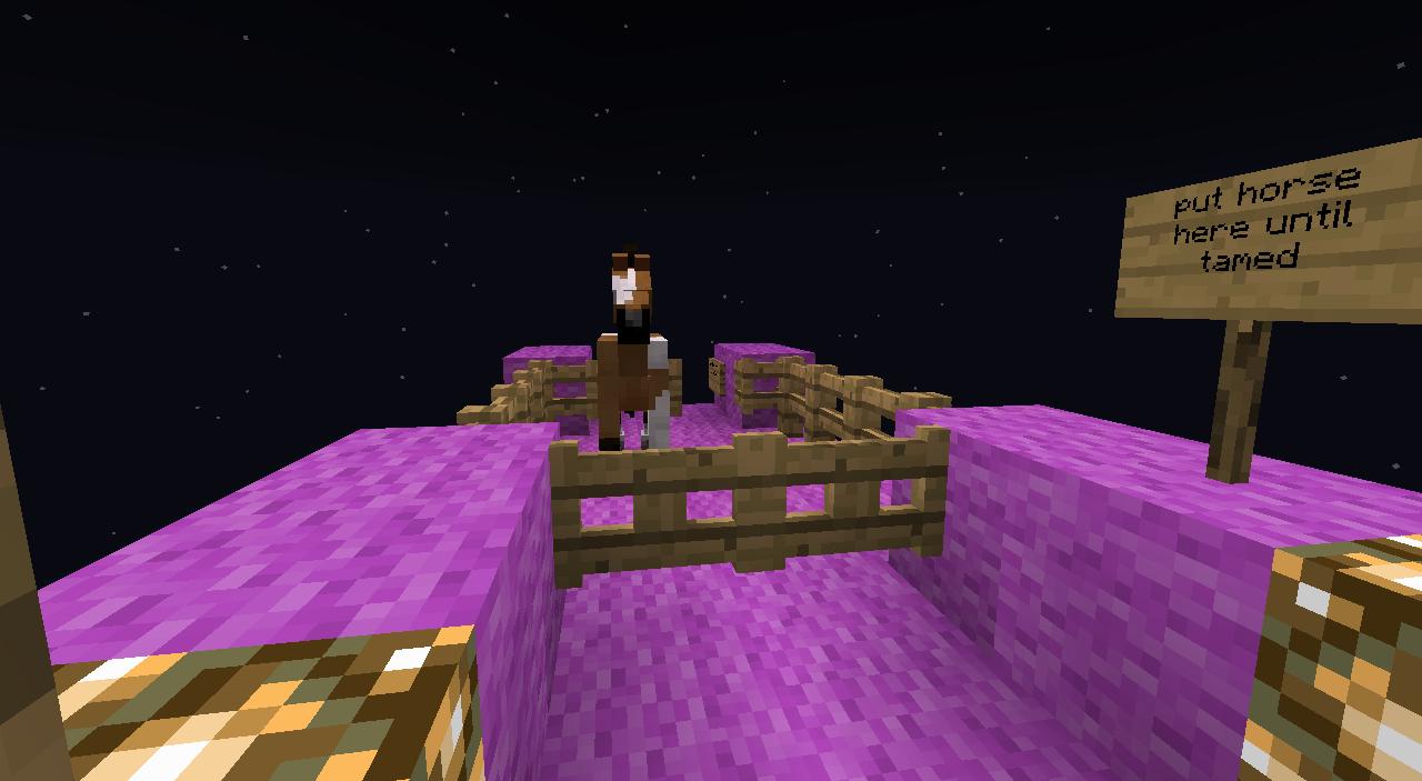 horse skydiving Minecraft Map