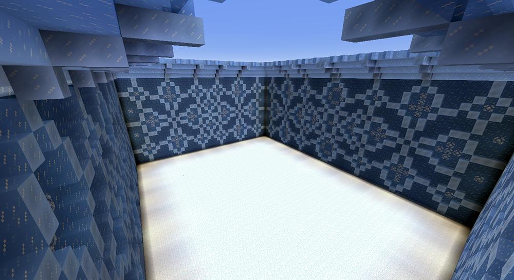 Frozen Arena - Snowball Fort Fight Minecraft Map