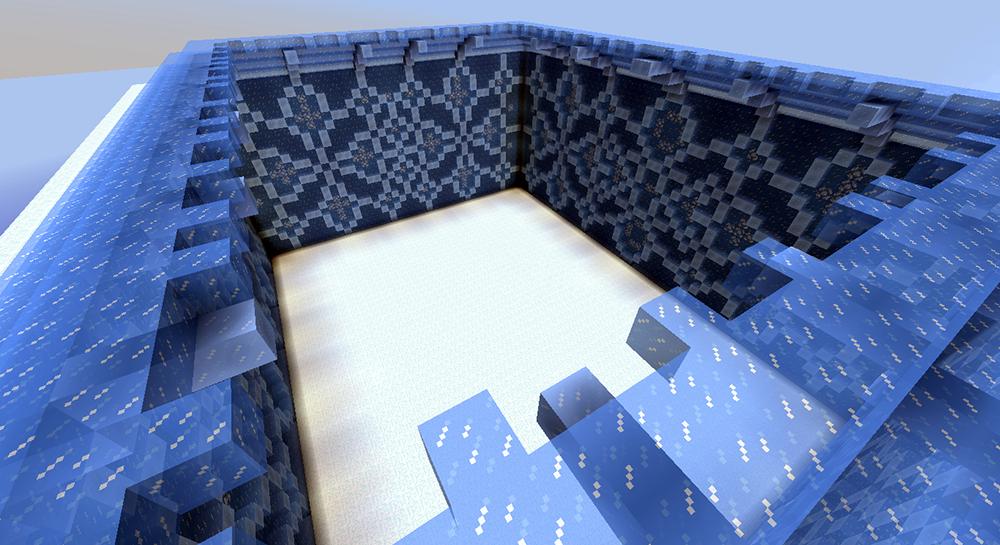 Frozen Arena - Snowball Fort Fight Minecraft Map
