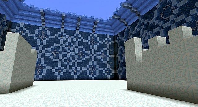 Frozen Arena - Snowball Fort Fight Minecraft Map