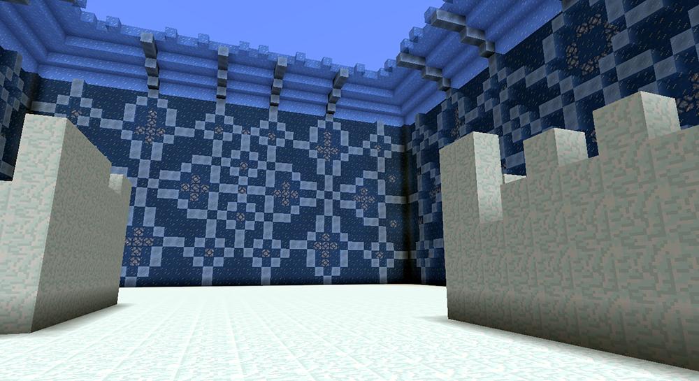 Frozen Arena - Snowball Fort Fight Minecraft Map