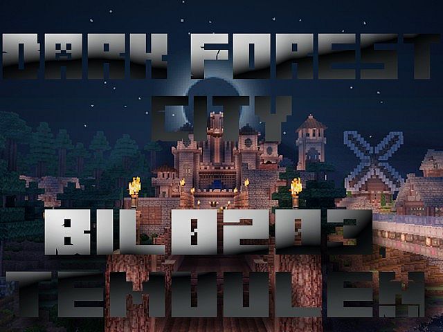Dark Forest City - Medieval City Minecraft Map