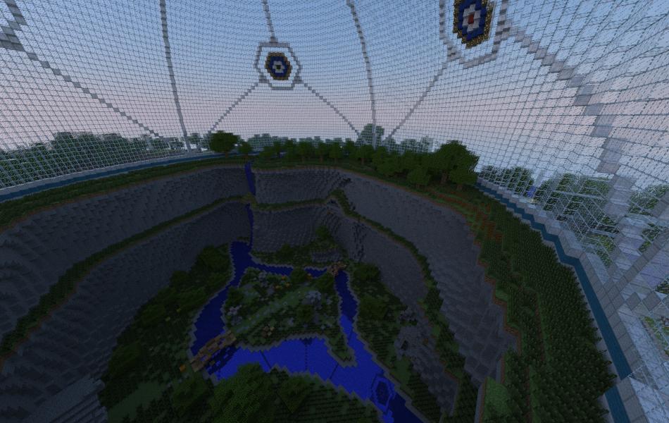 Big Closed Arena in a Dome with souterrains [Download] Minecraft Map