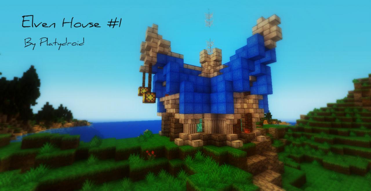 Elven House #1 by Platydroid (w/Interior!) Minecraft Map