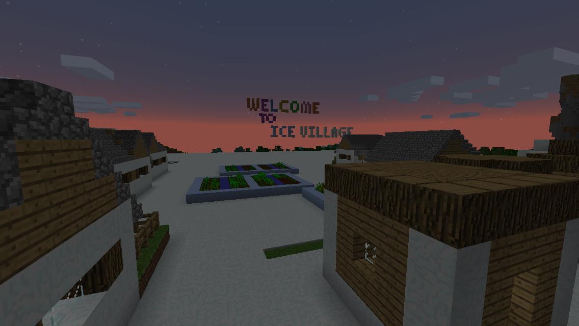 MCPE: Ice Village Minecraft Map