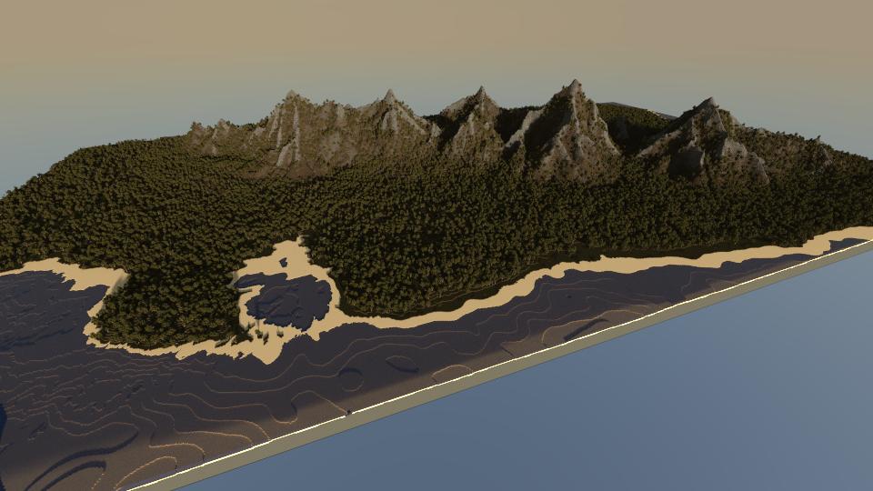 Forest mountains (very realistic) Minecraft Map