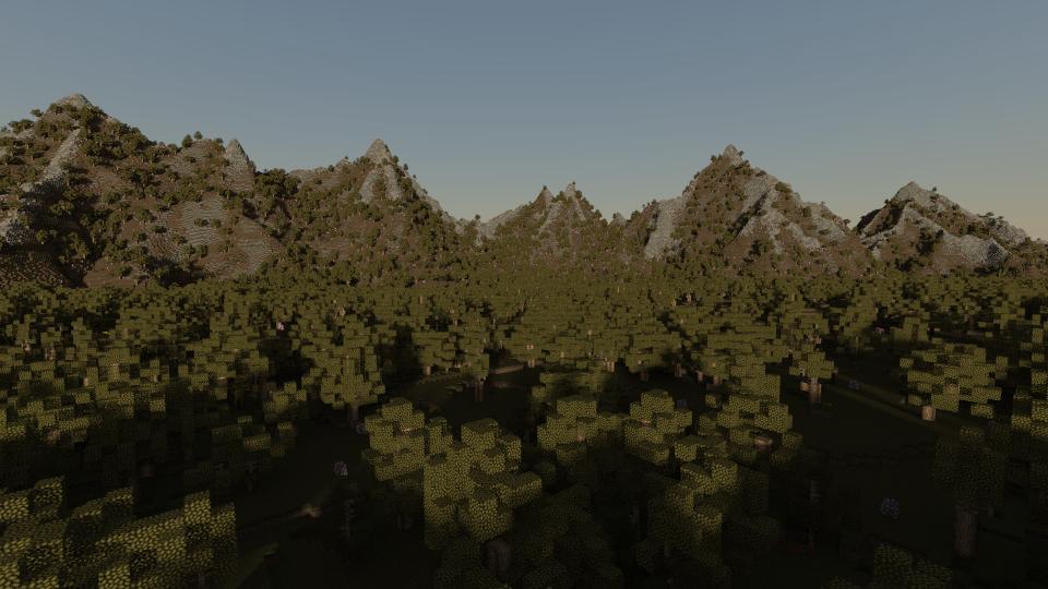 Forest mountains (very realistic) Minecraft Map