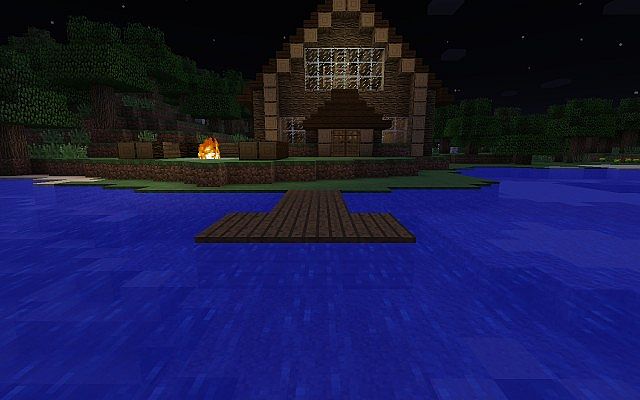 Log Cabin in the woods with a Loft Minecraft Map