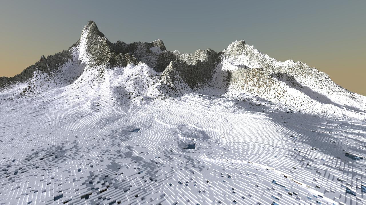 Extremely realistic mountains by poohcraft!! Minecraft Map